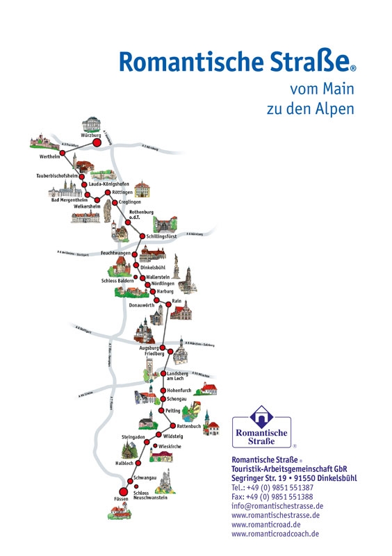 The Romantic Road at a glance - Europe 66